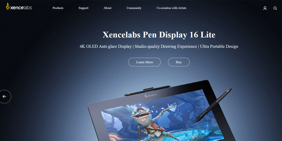 The 4K OLED Xencelabs Pen Display 16 Lite, Now Available - CodeGrape ...